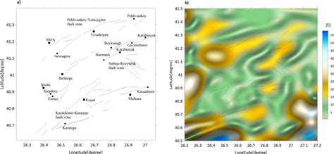 Figure 2 From Estimation Of Fault Parameters In Southwest Of The Thrace Basin From Gravity
