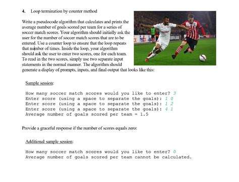 Solved 4 Loop Termination By Counter Method Write A