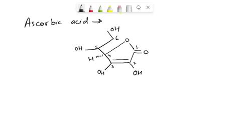 Solved Draw The Structure Of Ascorbic Acid And Dehydroxyascorbic Acid