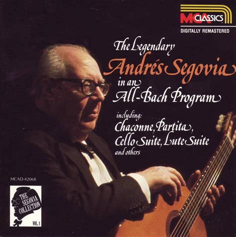 Volume 1 Bach Segovia Andres Amazonit Cd E Vinili