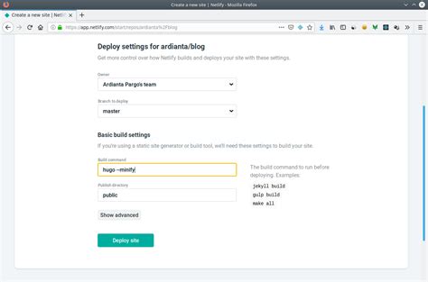 Cara Hosting Hugo Di Netlify Cepat Tidak Sampai 30 Detik