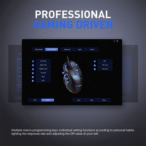 Rgb Gaming Mouse Macro Programming 12000 Dpi With Grandado