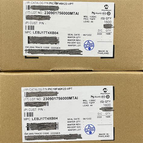 Microchip Technologypic18f46k22 Iptembedded Microcontrollers