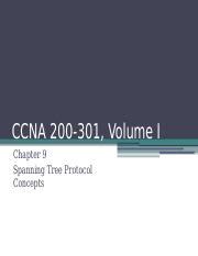 CCNA Chapter Spanning Tree Protocol Concepts Pptx CCNA