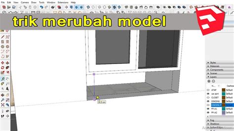 Trik Edit Model Sketchup Youtube