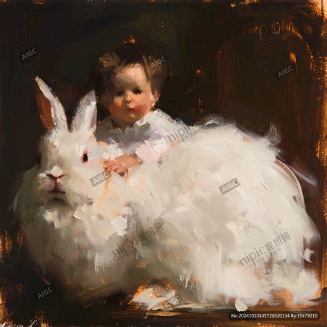 Ai创作图油画兔 兔年小女孩 小朋友油画 兔子和小女孩插画 天鹅宝宝油画 油画小孩 兔子蜜桃拍纸本 小兔子水彩 小羊羔奶油风装饰画 小女孩与小白兔 兔子和小女孩 童真小兔子 女孩兔子插画 喂