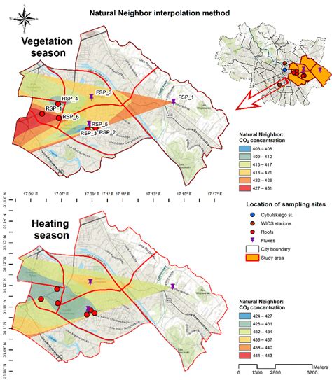 Gis Coupling Mapping Of Spatial Co2 Distribution In The Vegetation And