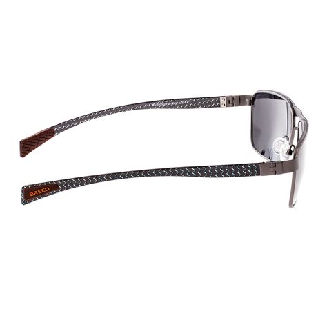 Taurus Polarized Sunglasses Titanium Gunmetal Frame Black Lens