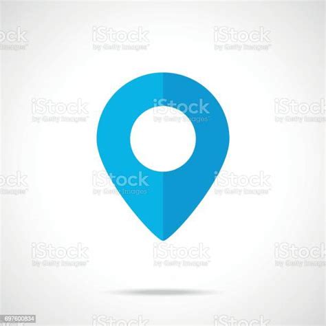 벡터 지도 푸른 포인터 지도 핀 아이콘입니다 현대 평면 디자인 벡터 일러스트입니다 벡터 아이콘 위치 지도에 대한 스톡 벡터 아트 및 기타 이미지 Istock