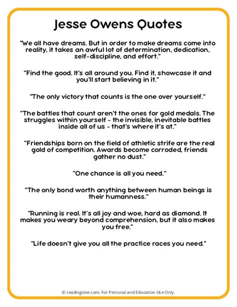 Jesse Owens Quotes