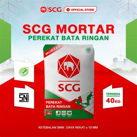 Jual Scg Mortar Perekat Bata Ringan 40 Kg Area Depok 1 Sak Jakarta