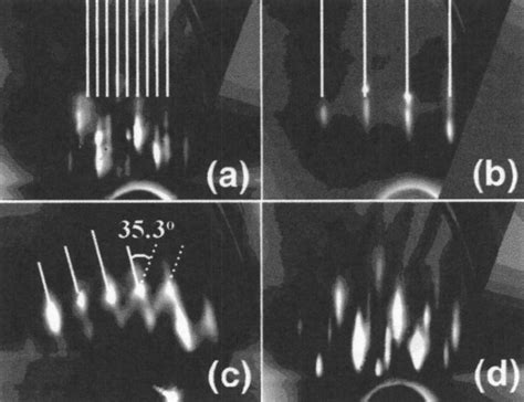 Rheed Patterns Of The Gaas331a Surfaces Recorded A Along 1 10 And B