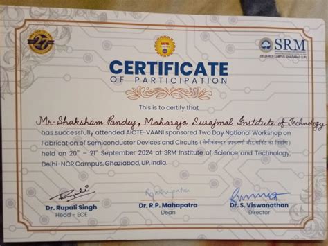 Saksham Pandey On Linkedin Semiconductors Electronics Workshop