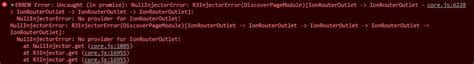 Nullinjectorerror No Provider For Ionrouteroutlet Ionic Framework