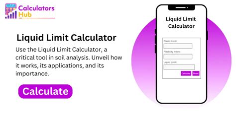 Liquid Limit Calculator Tool For Soil Evaluation