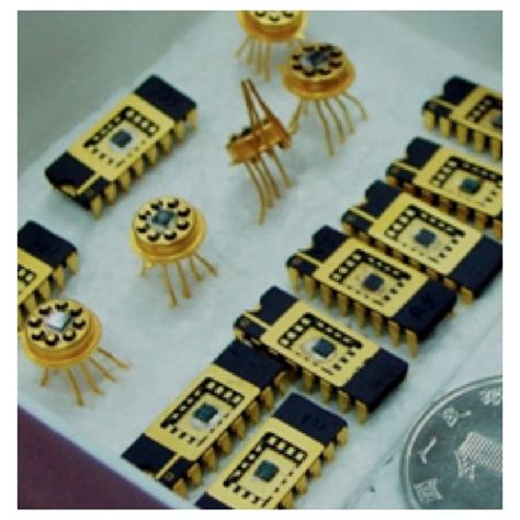 The Photos Of Microhotplate Gas Sensor Arrays A Sem Photo Of A