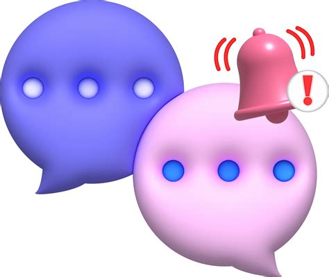Unread Message Notification Bell Illustration 3d 22796203 Png