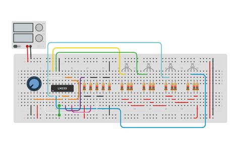 Circuit Design Control Multiple Led Using Ic Lm339 Rgb Tinkercad