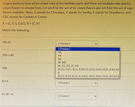 Solved Choose From The Drop Down Menu For Each Of The Chegg Com