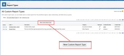 How To Create A Custom Report Type In Salesforce