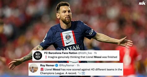 Twitter Explodes As Lionel Messi Scores Wondergoal In Psgs 1 1 Draw