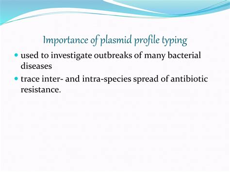 Plasmid Profile Analysis Overview Pptx Genetics Science