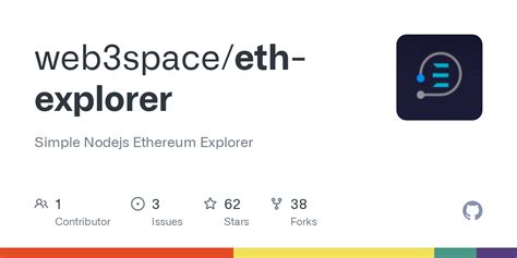 Github Web3spaceeth Explorer Simple Nodejs Ethereum Explorer