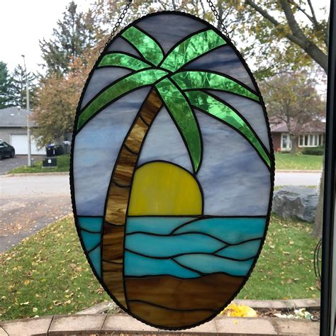Beach Stained Glass Window At James Farris Blog