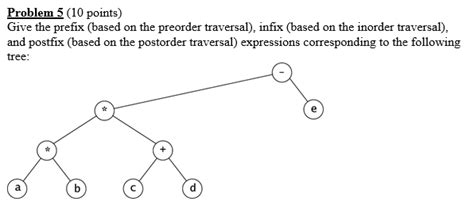 Solved Problem 5 10 Points Give The Prefix Based On The