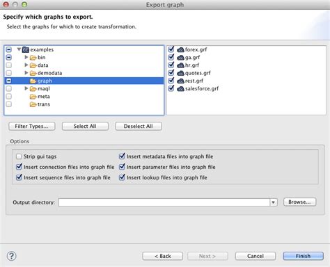 export graphs