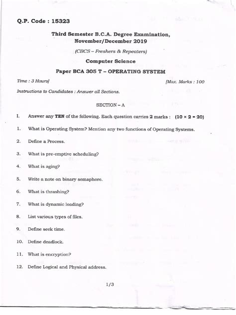 operating system pdf