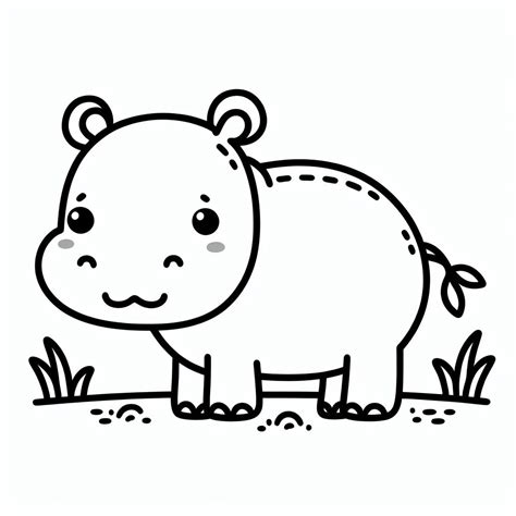 하마 색칠 공부 Kr에서 무료 색칠 공부