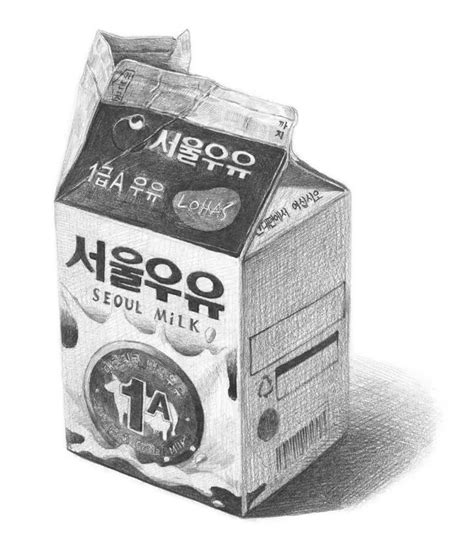 서울우유 정물 시범소묘 제품 스케지 드로잉 아이디어 정물