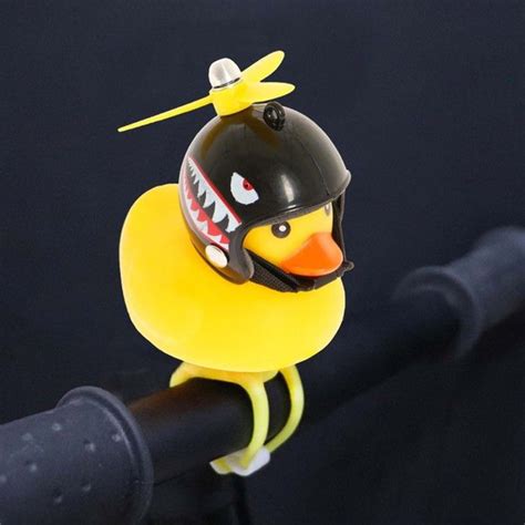 Утка с пропеллером, крепление на руль, желтый, микс - купить по ...