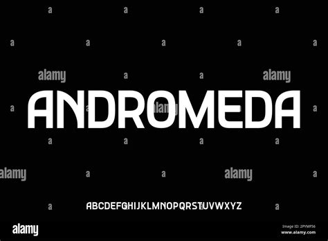 Modern Unique Sans Serif Display Font Vector Stock Vector Image And Art Alamy