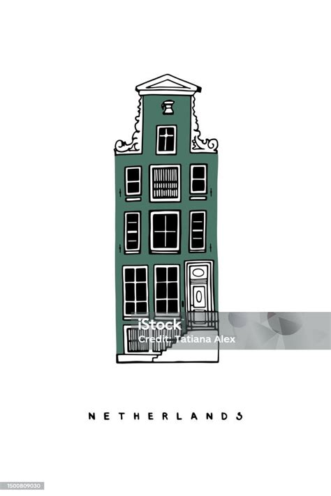 암스테르담의 옛 온실 손으로 그린 포스터 표지 엽서 및 배너 템플릿입니다 벡터 그림 0명에 대한 스톡 벡터 아트 및 기타 이미지 0명 개념 건물 외관 Istock
