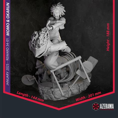 Momo And Okarun Stl Ready For 3d Printing 3d Model 3d Printable Cgtrader