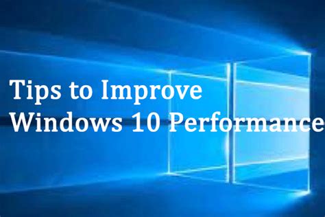 Tips To Improve Windows 10 Performance And Data Recovery