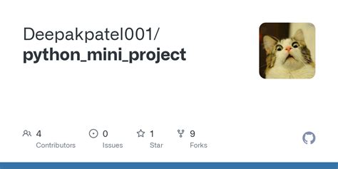 Github Deepakpatel Python Mini Project