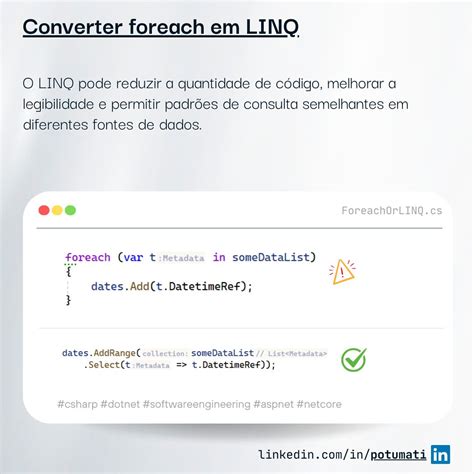 Eduardo Potumati No Linkedin Csharp Dotnet Softwareengineering