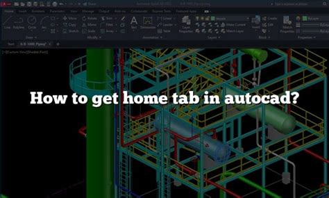 How To Get Home Tab In Autocad