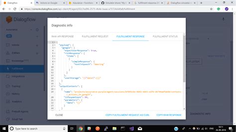 Firebase Dialogflow Simulator Not Responding Stack Overflow