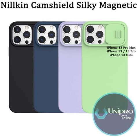 Jual Case Nillkin Camshield Silky MagSafe IPhone 13 Mini Pro Max Black IP 13 Pro Max