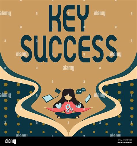 Hand Writing Sign Key Success Business Approach Generally Three To