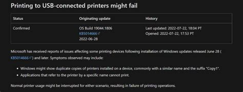 Microsoft Confirms A Windows 10 Update Is Breaking USB Printers Try These Workarounds HotHardware