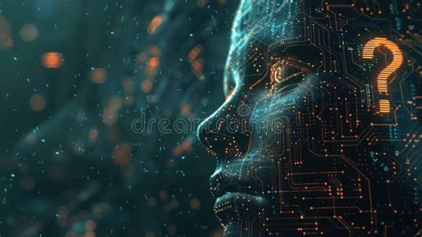 Representation Of Ethical Ai Dilemmas With Holographic Human Face And