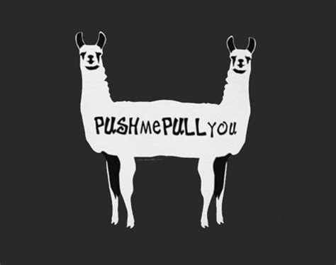Push Me Pull You Cartoon At Robert Scalia Blog