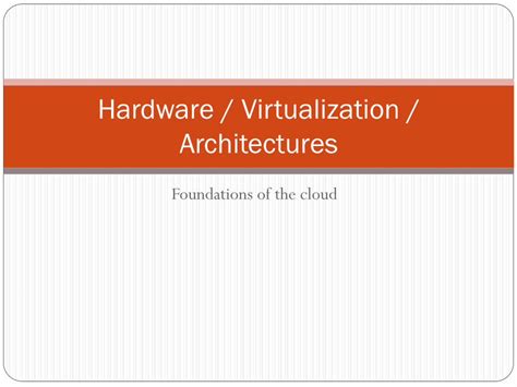 Pdf Hardware Virtualization Architectures Dokumen Tips