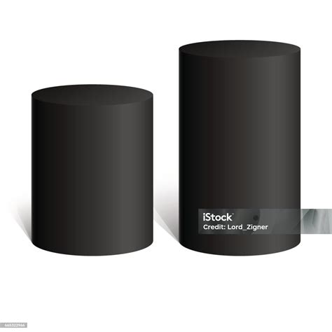 블랙 실린더입니다 3 차원 기하학적 모양입니다 비웃는 다 벡터 일러스트 레이 션 0명에 대한 스톡 벡터 아트 및 기타 이미지 0명 검은색 기하 Istock