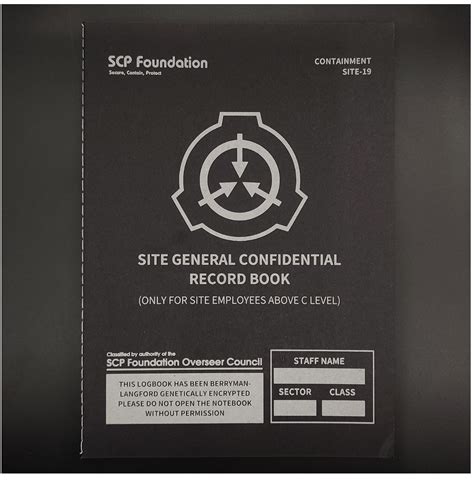 Scp Stationery Scp Foundation Shop